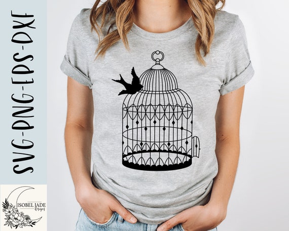 Birdcage SVG Design Bird SVG File for Cricut Vintage SVG | Etsy