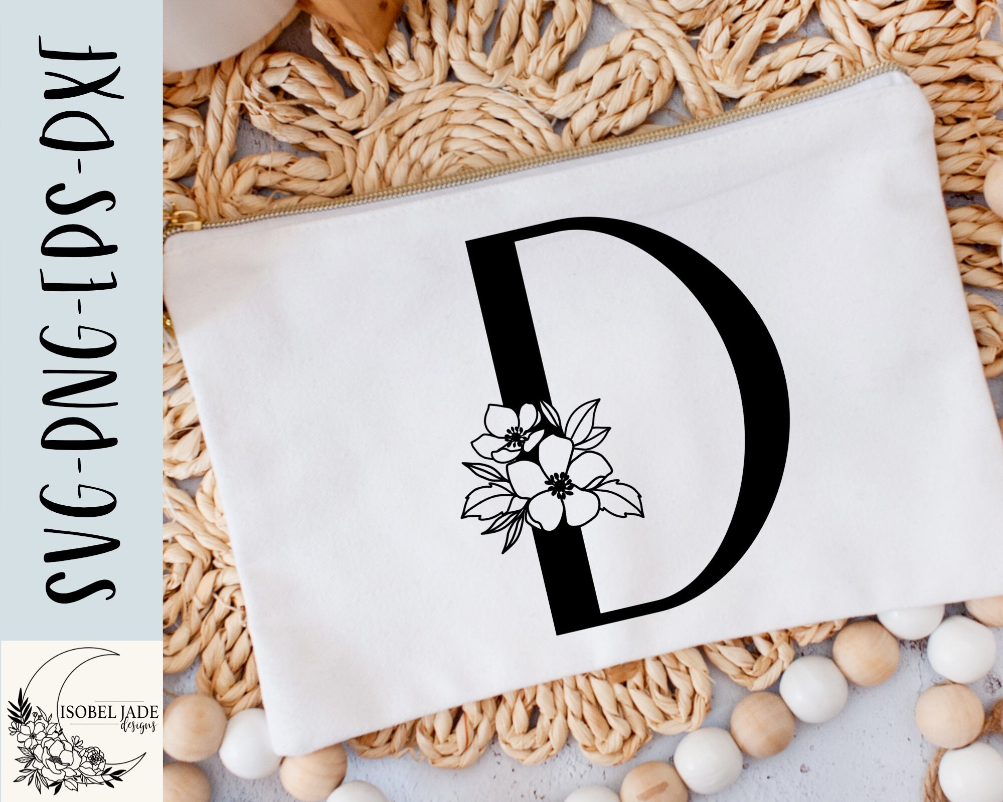 Letter D Svg Monogram Svg Name Svg Floral Letter Svg - Etsy Canada