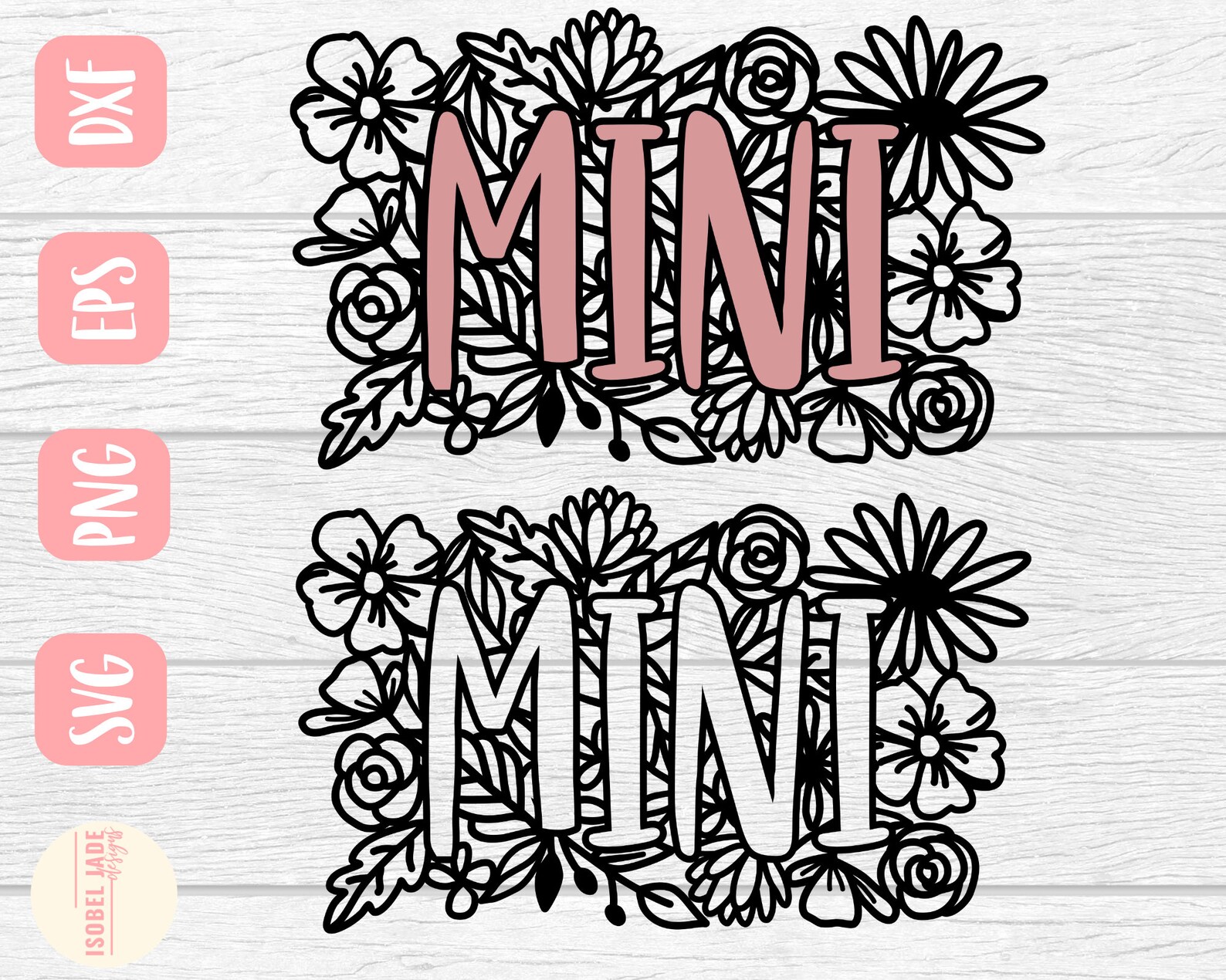 Mini SVG Design Flower Mini SVG File for Cricut Baby - Etsy