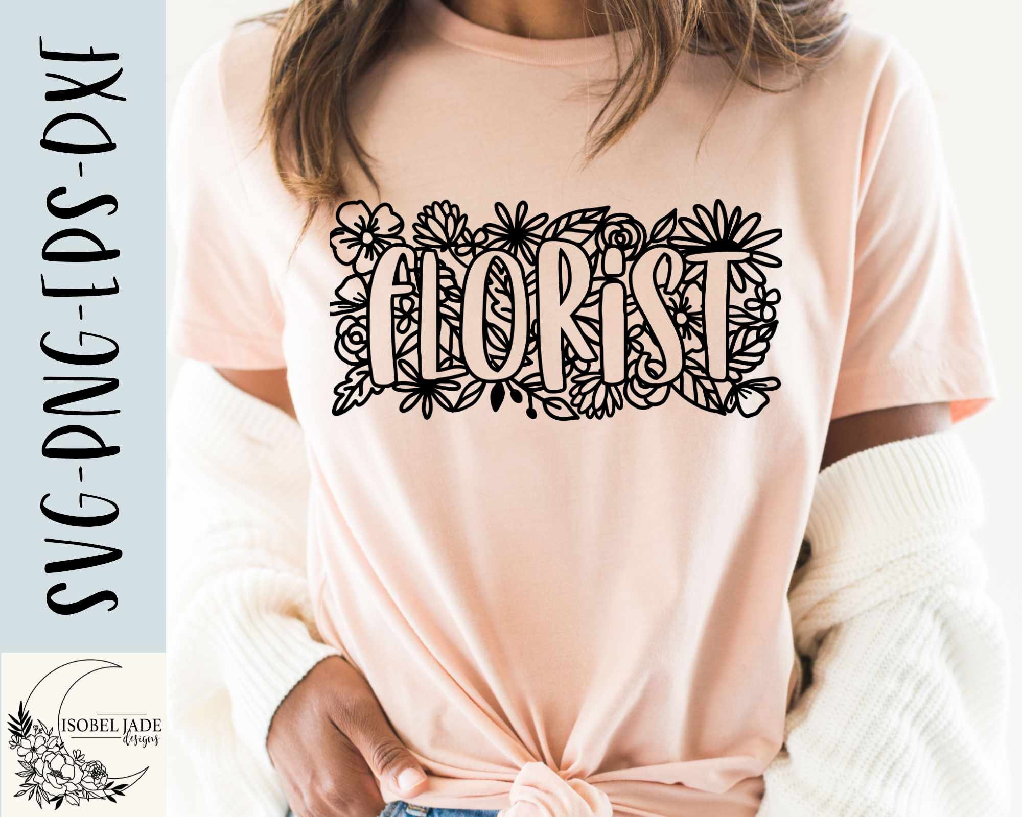 Florist Flower SVG: Typography Mandala Design (digital Download) - Etsy