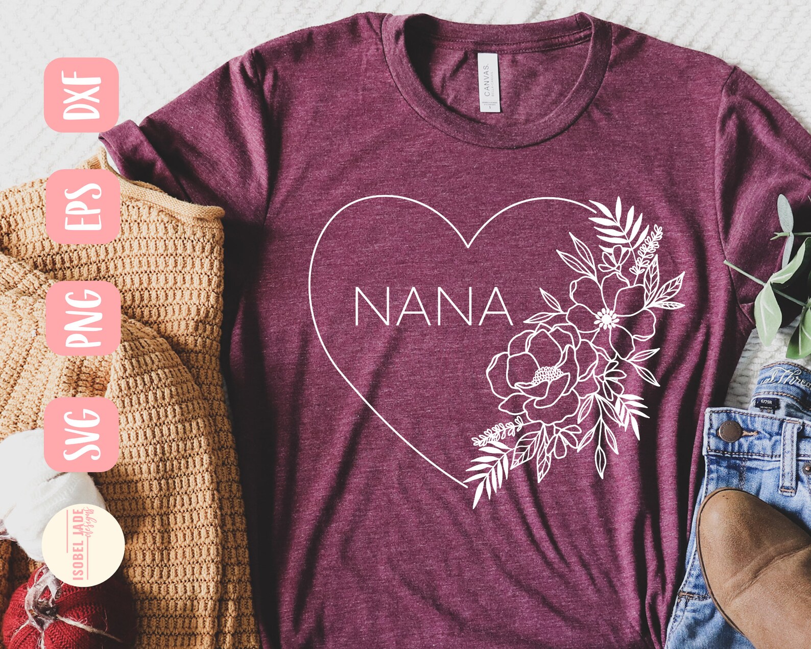 Best Nana SVG Design Blessed Nana SVG File for Cricut Nana - Etsy Canada