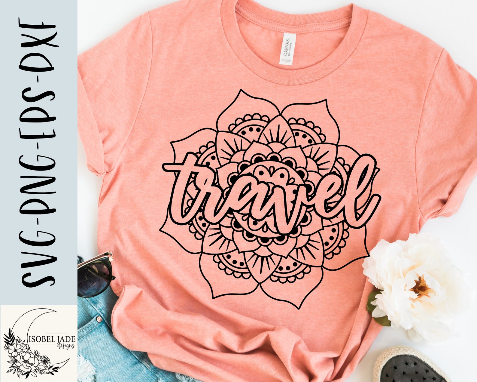 Travel Mandala Svg Vacation Svg Travel Svg Boho Svg Vacay - Etsy
