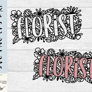 Florist Svg, Florist Flower Svg, Flower Svg, Shirt, Florist Typography ...