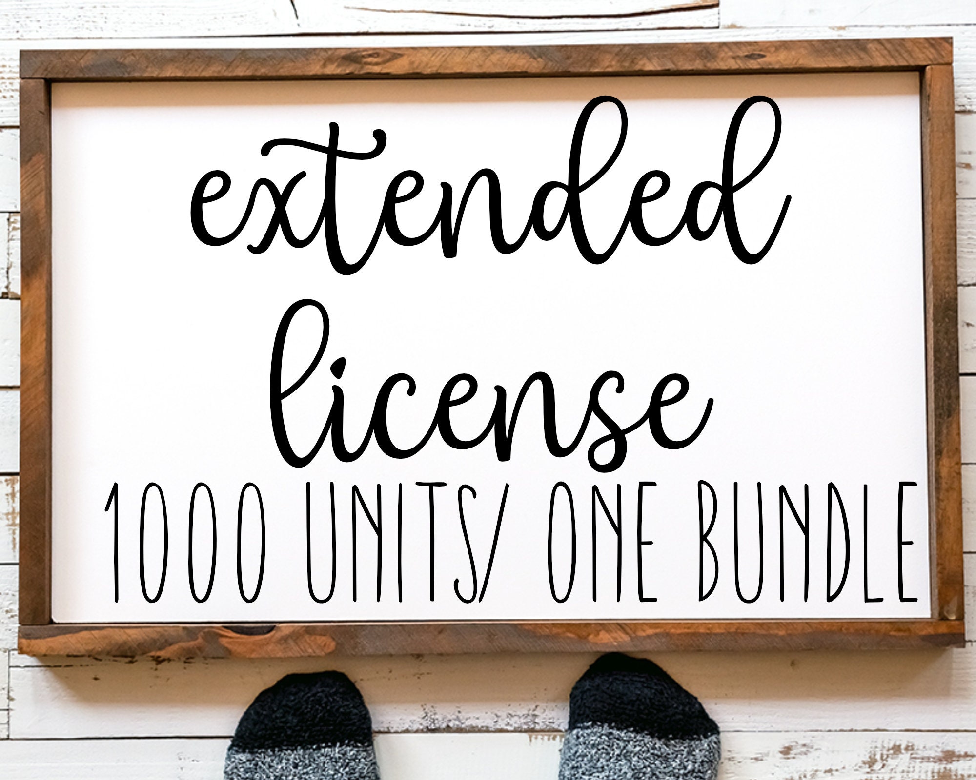 Extended Commercial License 1000 Units of One SVG Design - Etsy