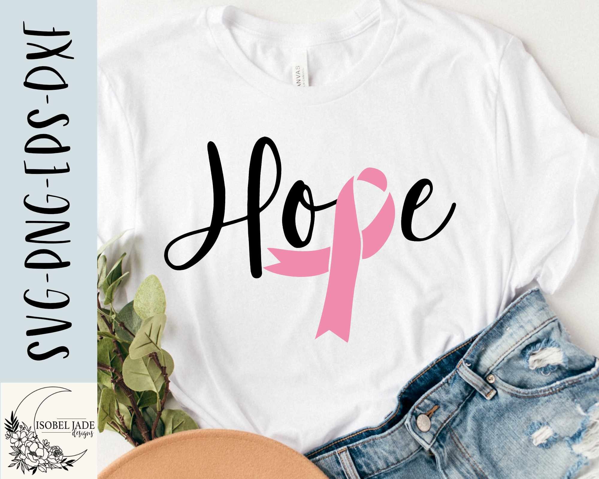 Breast Cancer Svg Hope Svg Awareness Shirt Svg Pink Ribbon - Etsy