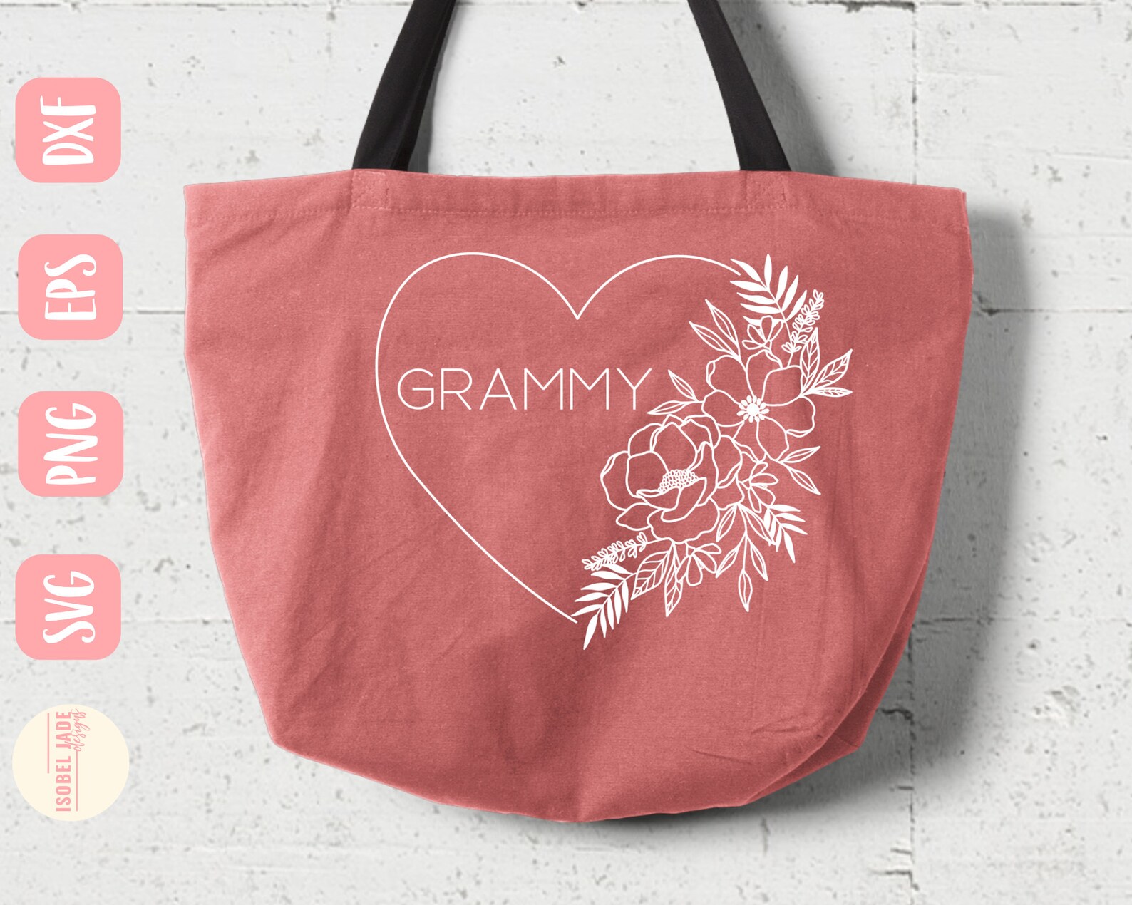 Grammy Heart Svg, Grammy Svg, Flowers Svg, Best Grammy Svg, Most Loved ...