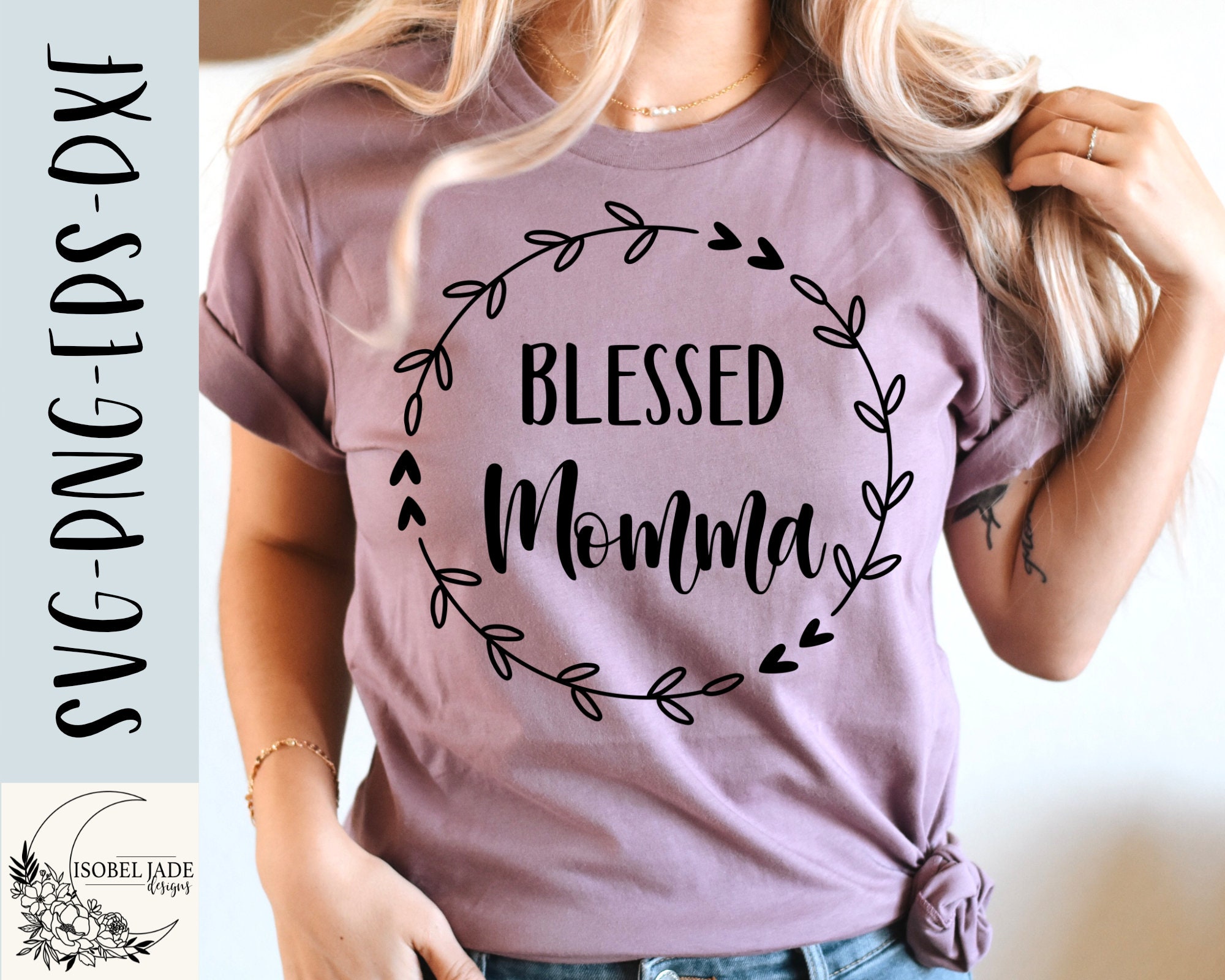 Blessed Momma Svg Momma Wreath Svg Motherhood Svg SVGPNG - Etsy