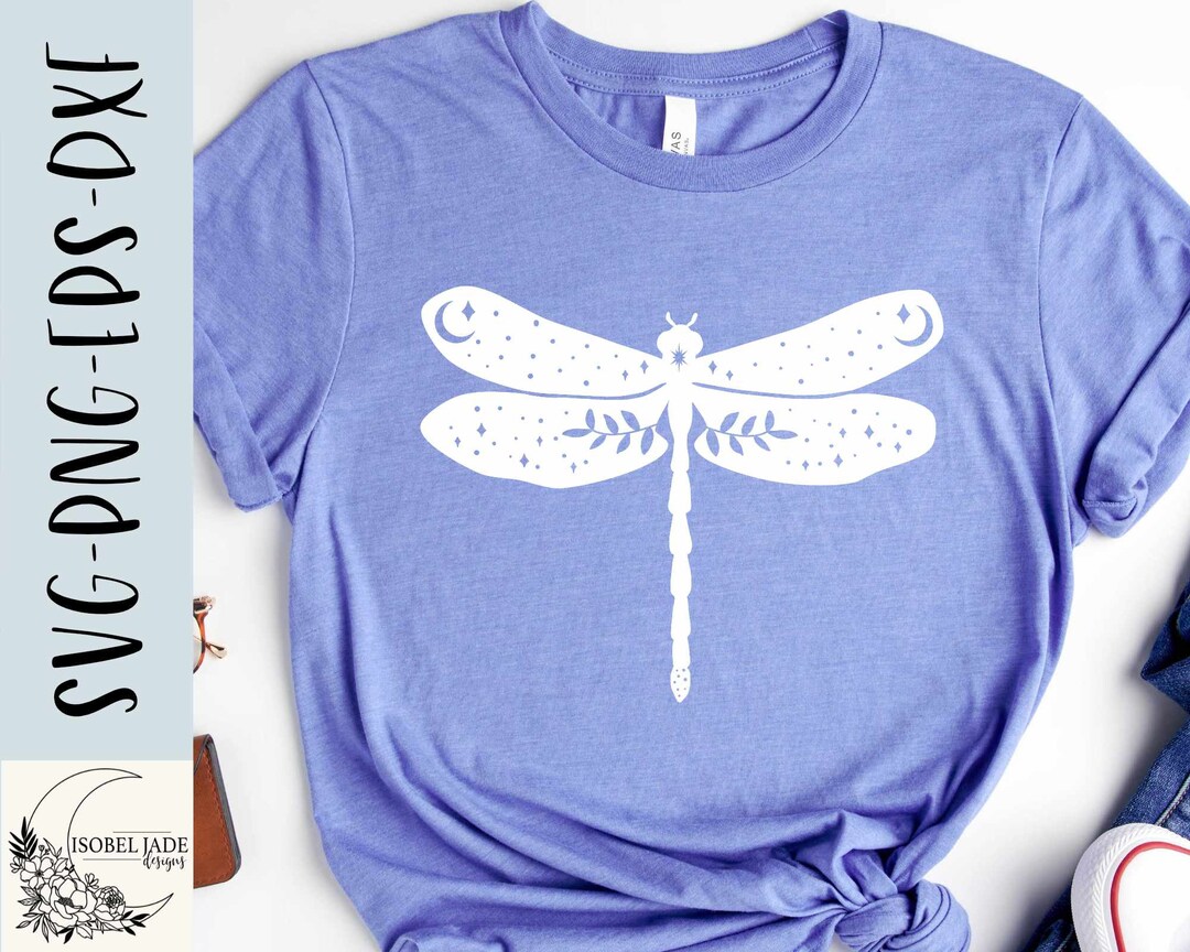 Celestial Dragonfly Svg Dragonfly Svg Moon Svg Celestial - Etsy