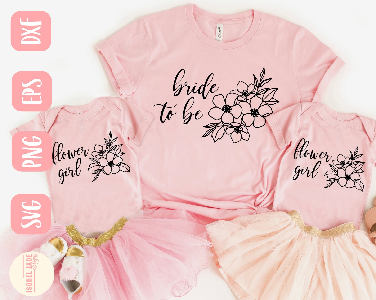 Bride to Be Set SVG Design Bride Shirt Bundle SVG File for - Etsy