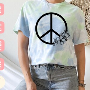 Peace Sign SVG Design Boho SVG File for Cricut floral Peace Sign ...