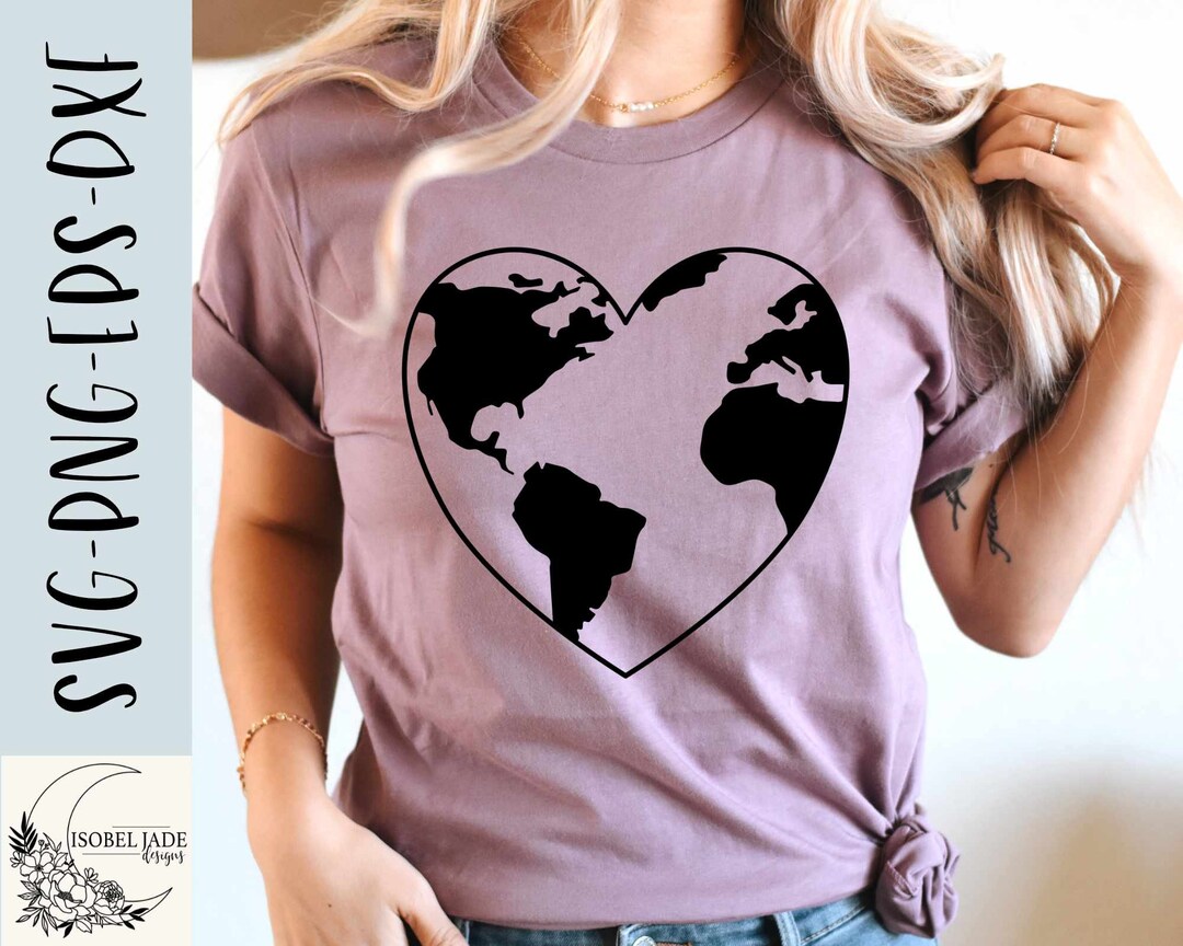 Earth Svg, Earth Heart Svg, Planet Svg, Eco Warrior Svg Peace SVG,PNG ...