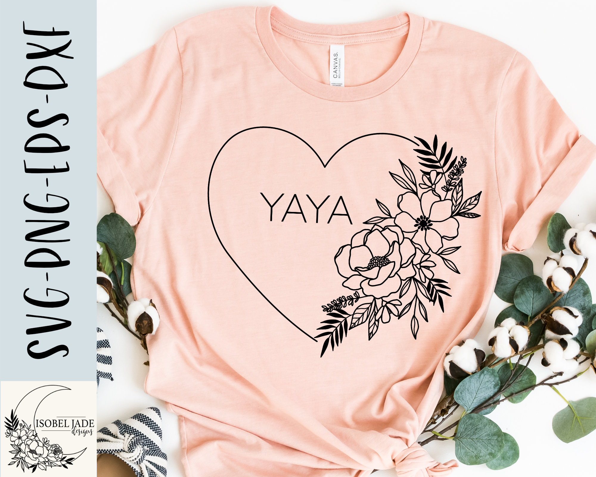 Yaya Heart Svg Yaya Svg Flowers Svg Best Yaya Svg Most - Etsy Australia