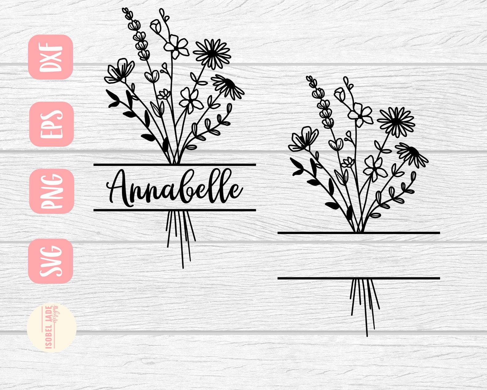 Wildflowers Svg, Flower Svg, Floral Svg, Shirt, Name Flower Svg, Flower ...