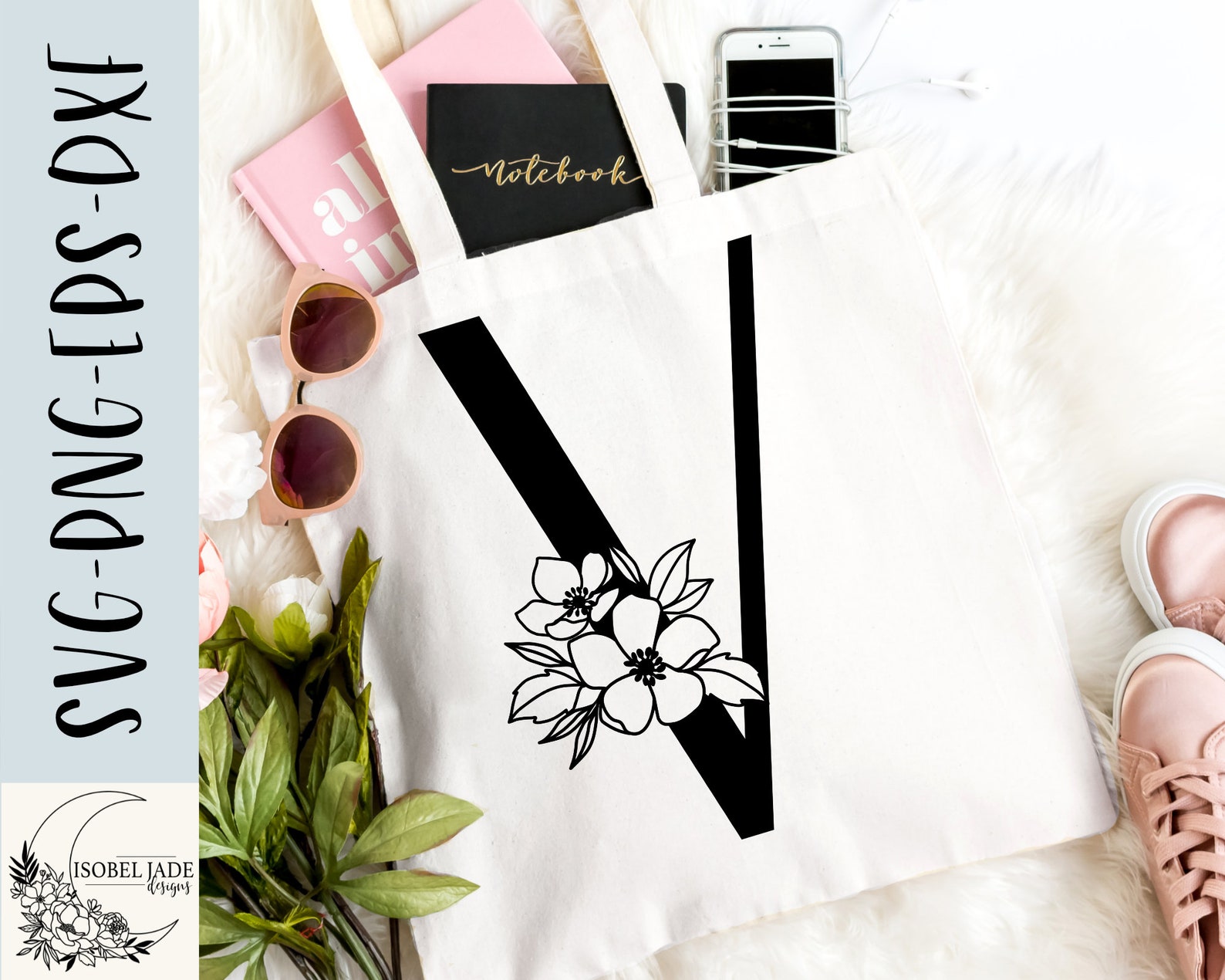 Letter V Svg Monogram Svg Name Svg Floral Letter Svg - Etsy Canada