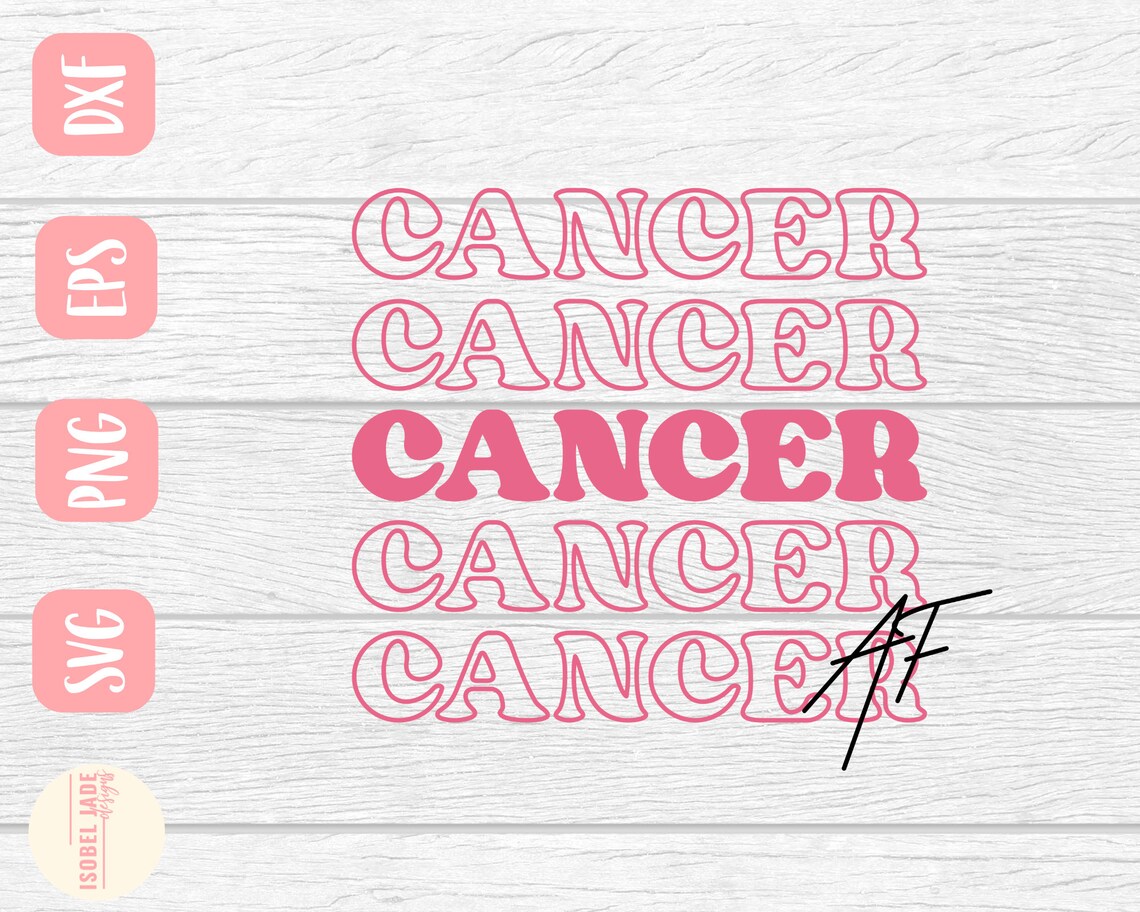 Cancer AF Svg Cancer Svg Horoscope Svg Zodiac Svg Crab - Etsy Australia