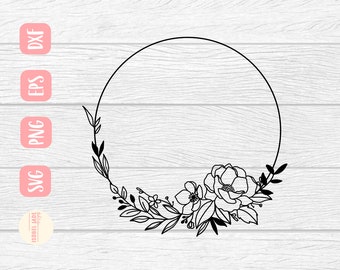 Floral svg EPS Flower spray svg Sign svg Dxf flower sketch Cricut ...