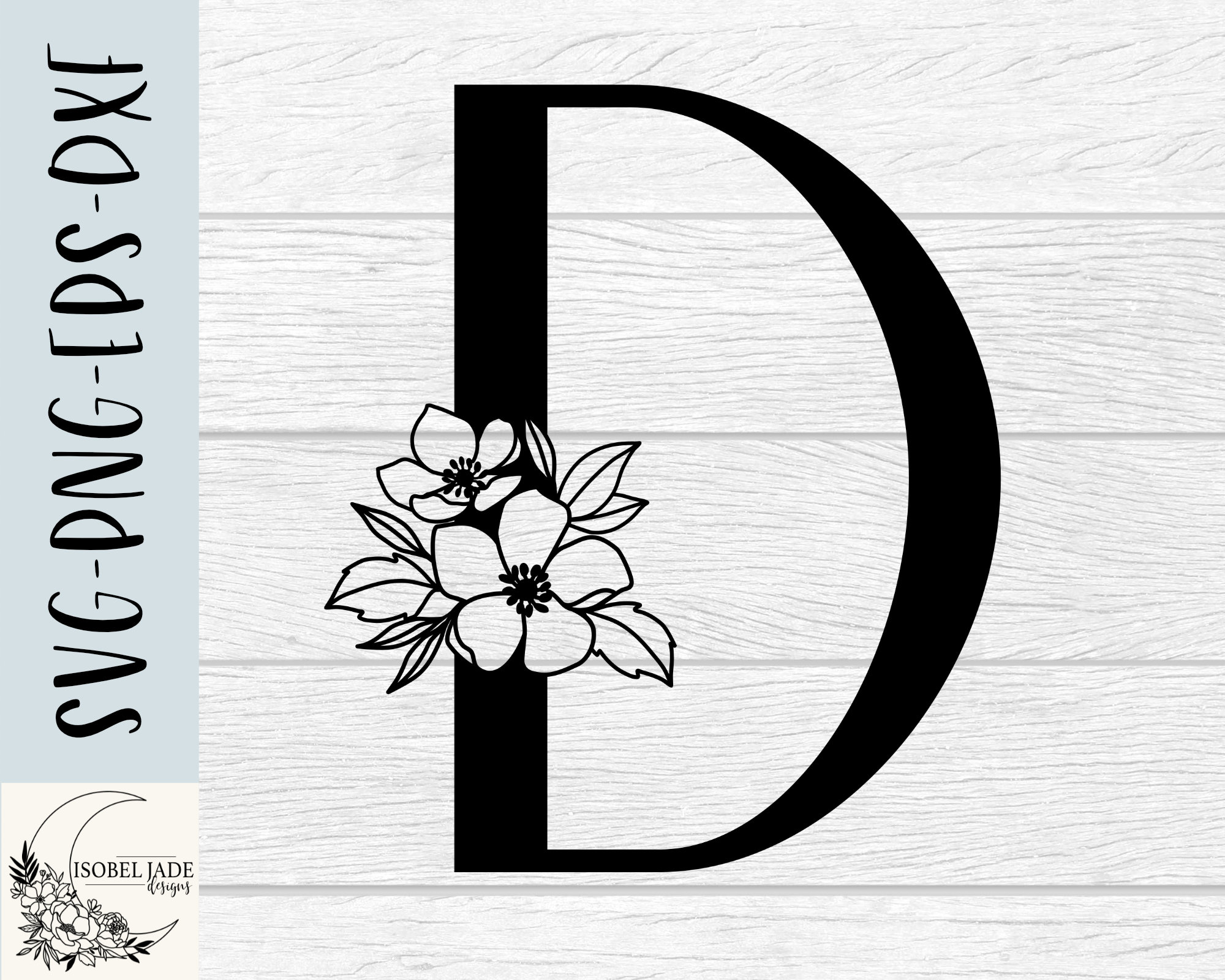 Letter D Svg Monogram Svg Name Svg Floral Letter Svg - Etsy Canada