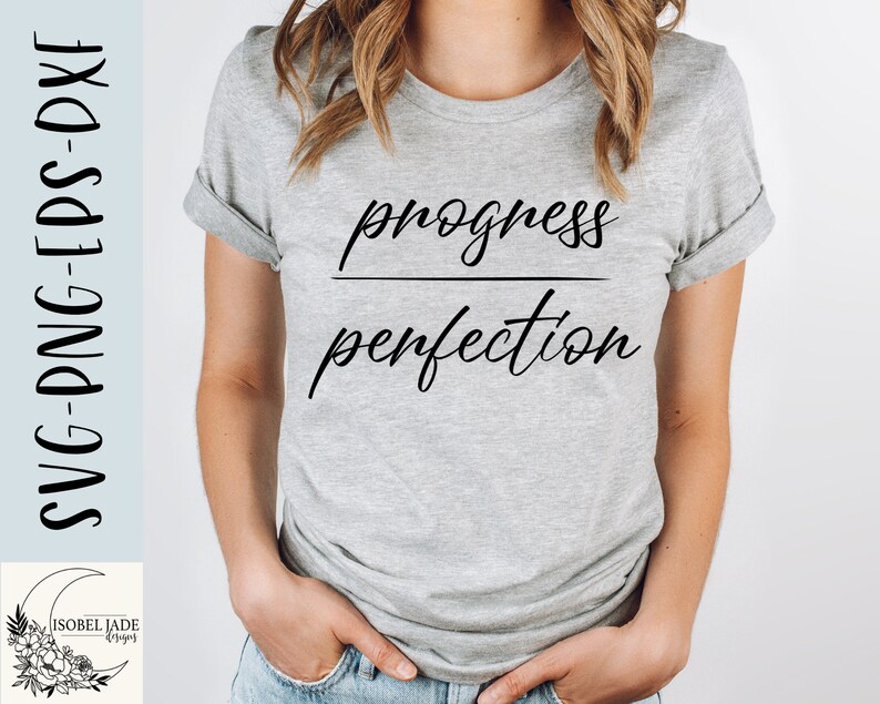 Progress Over Perfection Svg Be the Good Svg Self Love Svg - Etsy