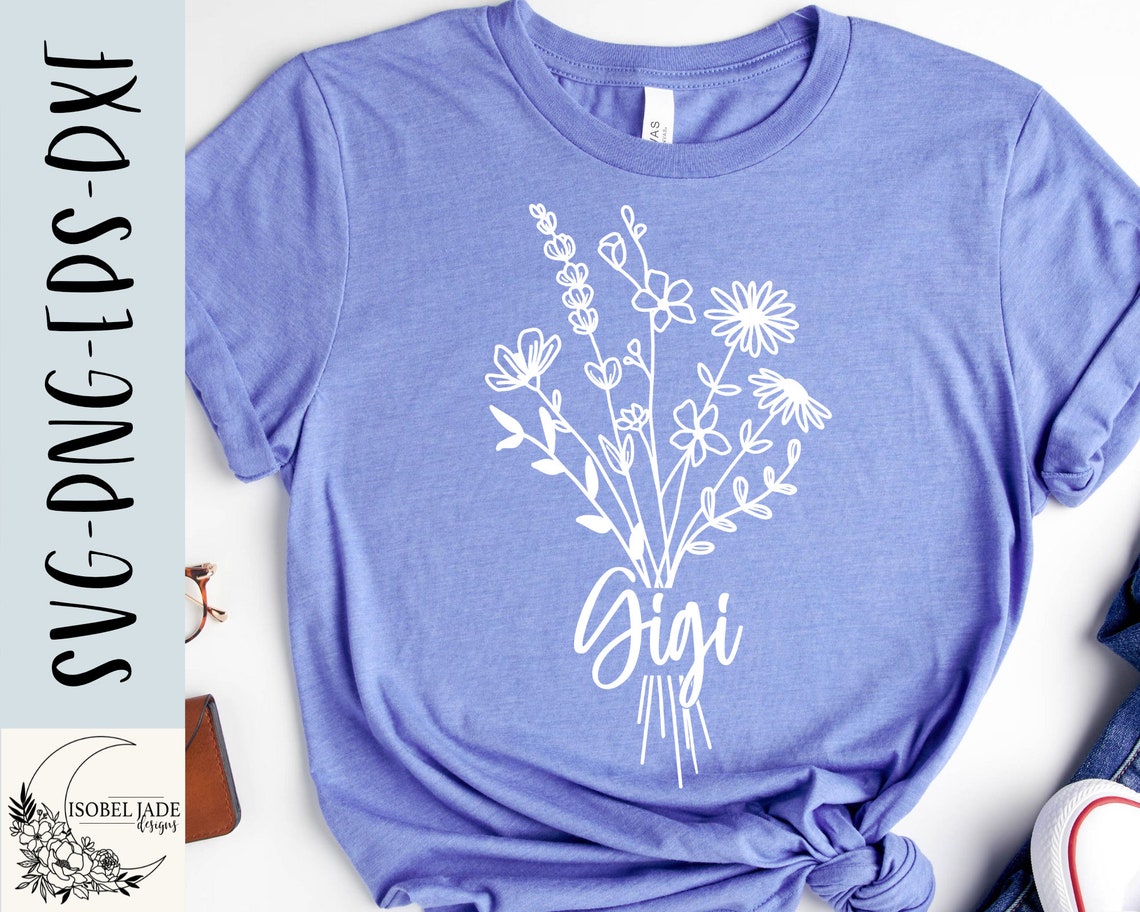 Gigi SVG Design Gigi Flower SVG File for Cricut Great - Etsy
