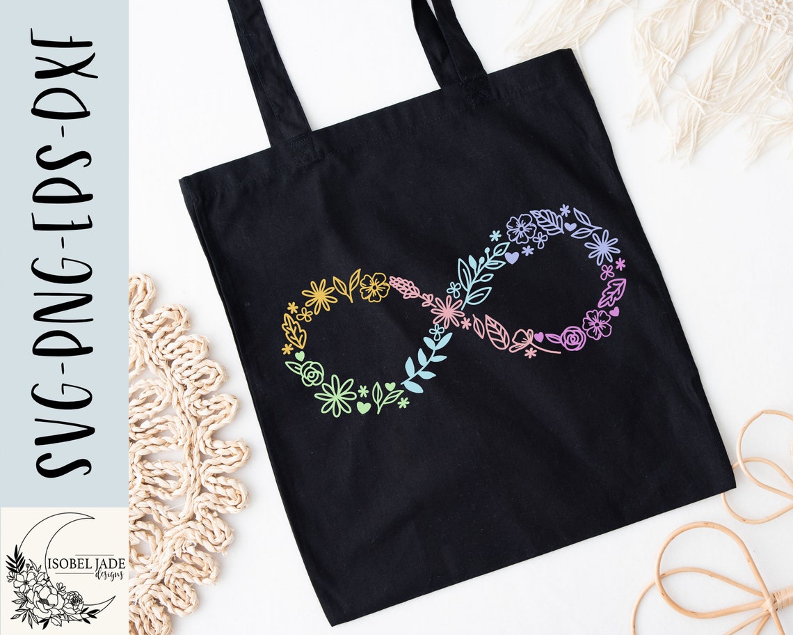 Flower Infinity SVG Design Neurodiversity SVG for Cricut - Etsy