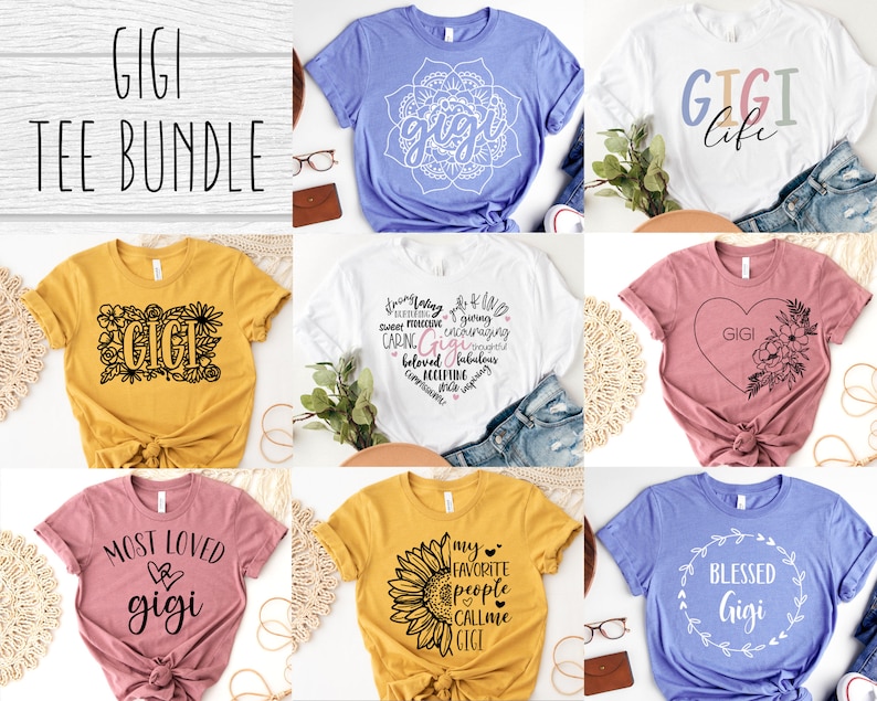 Gigi SVG Bundle: Mother's Day Shirt Designs (digital Download) - Etsy