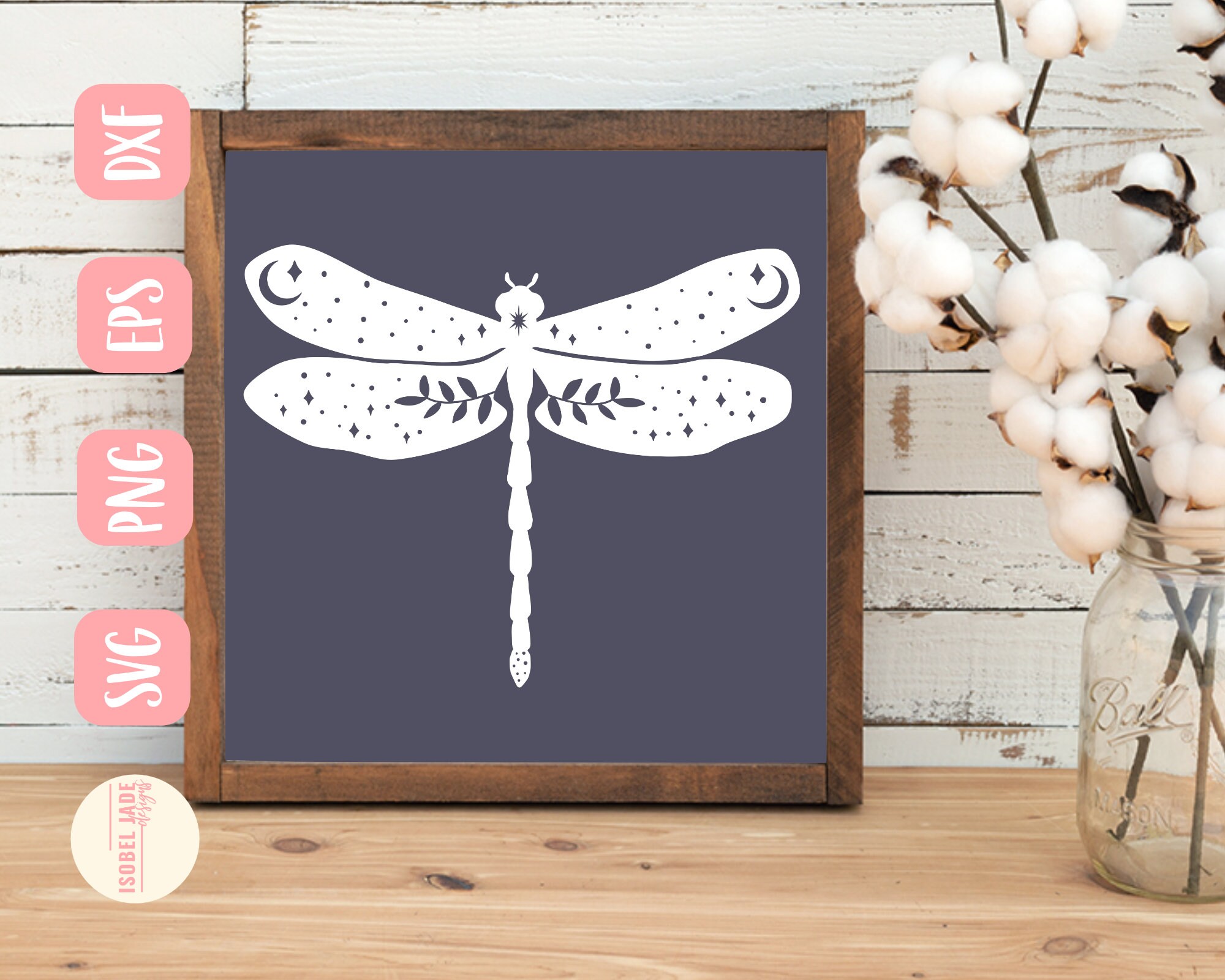 Celestial dragonfly svg Dragonfly svg Moon svg Celestial | Etsy