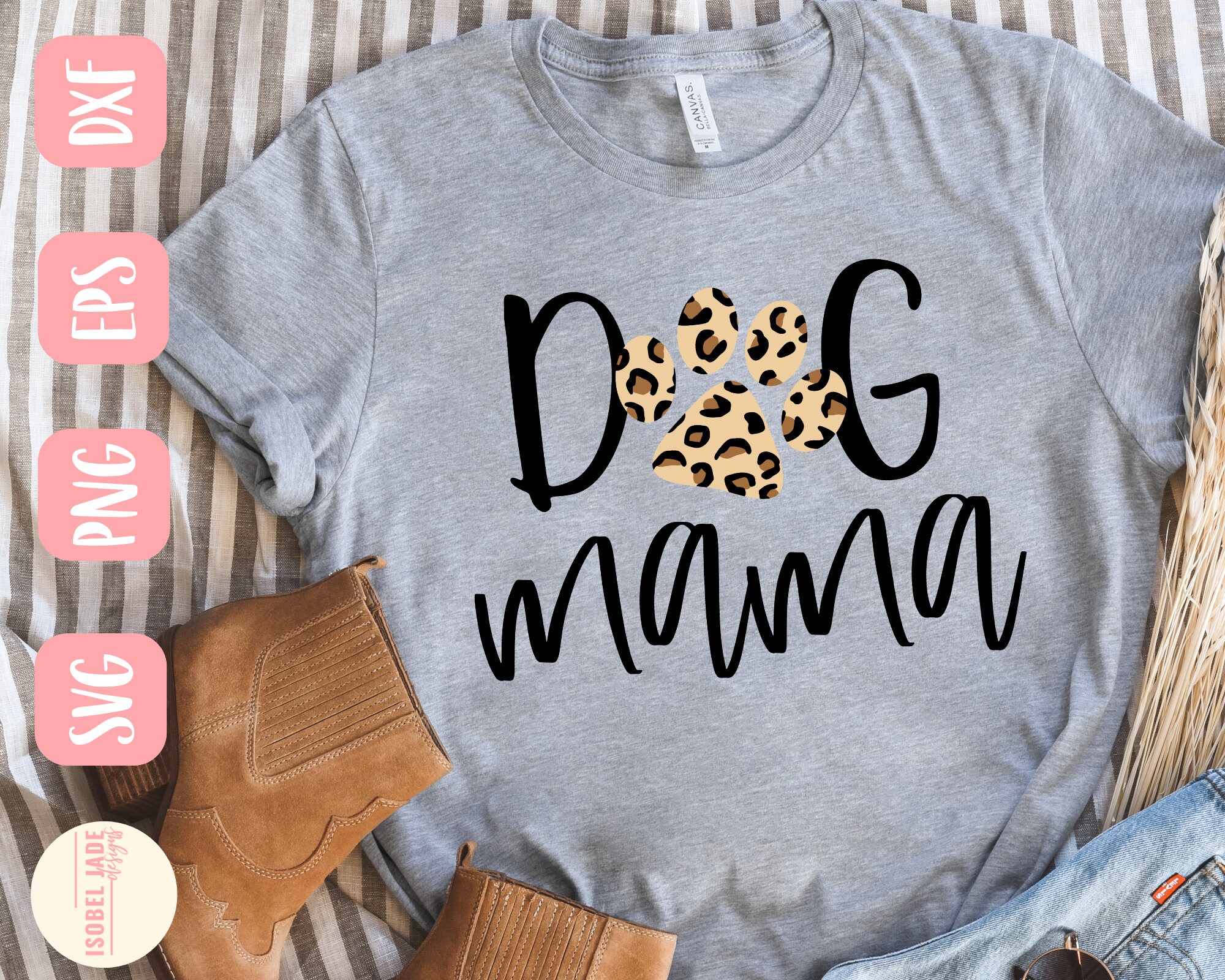 Dog Mama SVG design Dog Mom leopard SVG file for Cricut I | Etsy