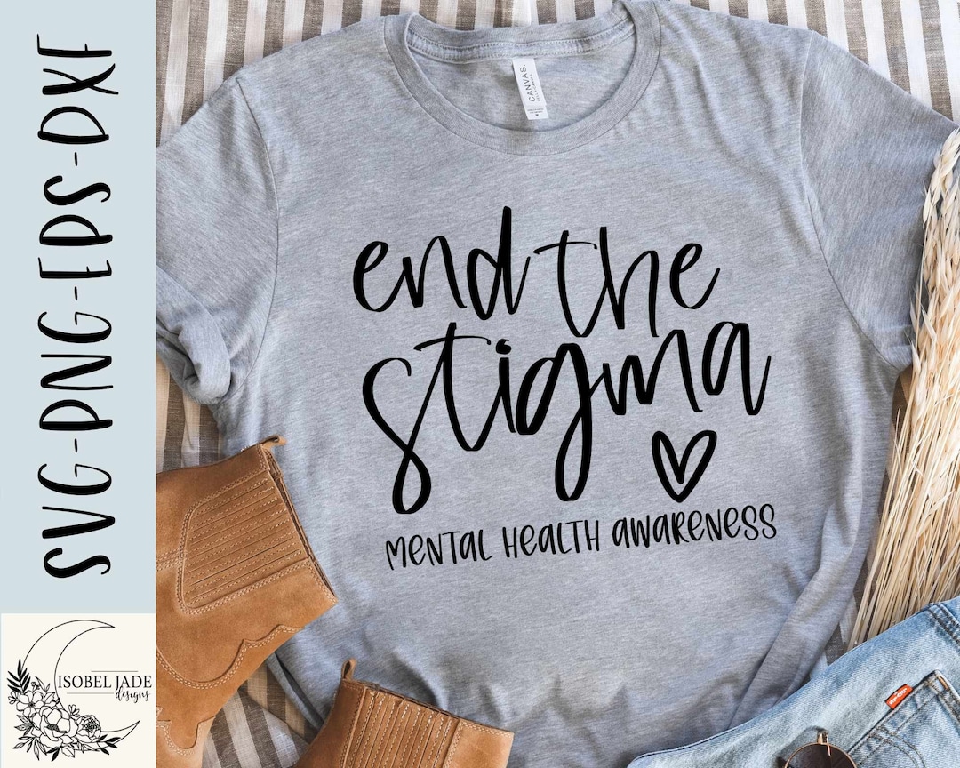 End the Stigma Svg, Mental Health Svg, Are U Okay Svg, Ribbon Svg, You ...