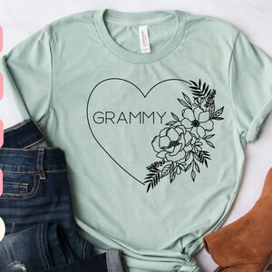 Grammy Heart Svg, Grammy Svg, Flowers Svg, Best Grammy Svg, Most Loved ...