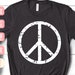 Distressed SVG Design Peace Sign SVG for Cricut Hippie SVG Cut File - Etsy