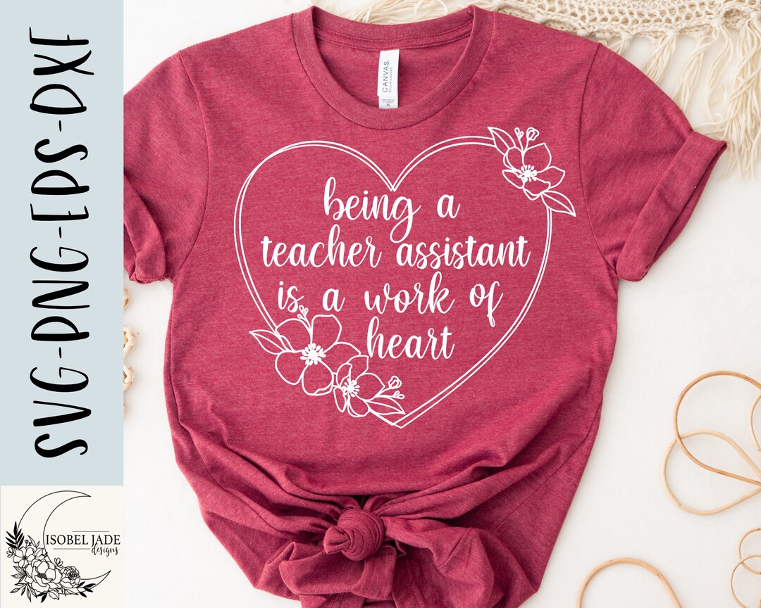 Teachers Assistant Svg, Teacher's Assistant Shirt Svg, Sunflower Svg ...