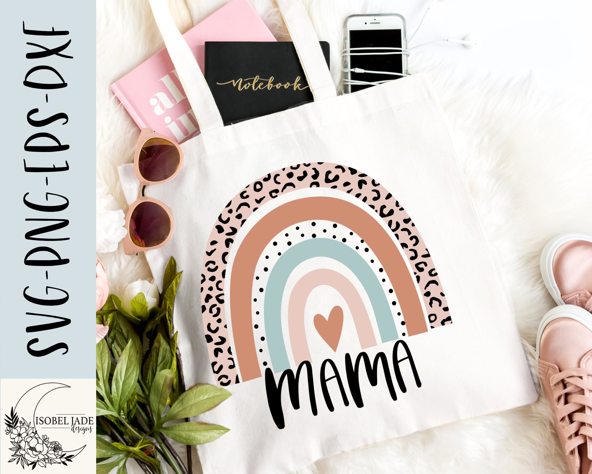 Mama Mini Set SVG Design Mama Rainbow SVG File for Cricut - Etsy