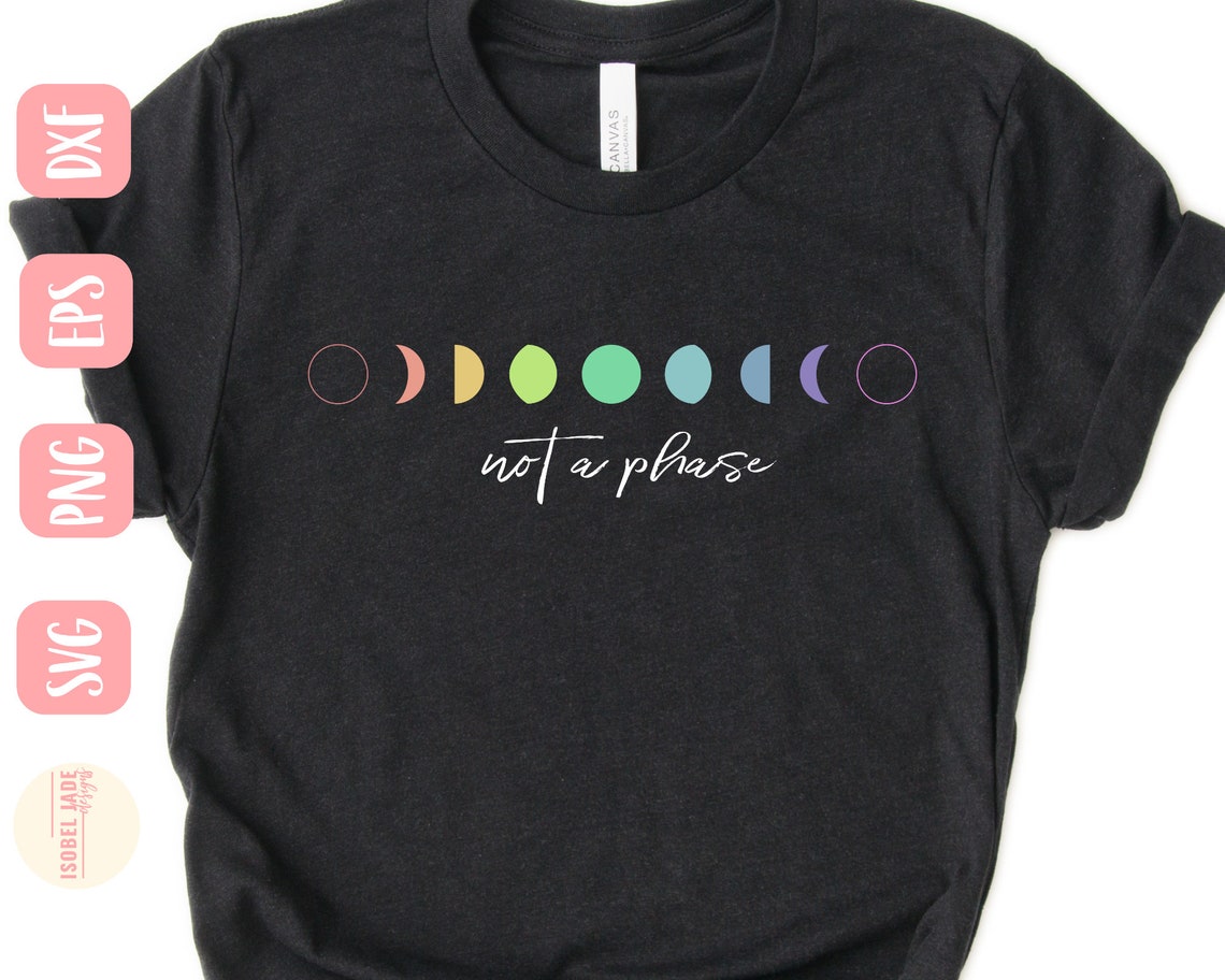 Not a Phase Svg Moon Phase Svg Pride Svg Astrology Svg | Etsy