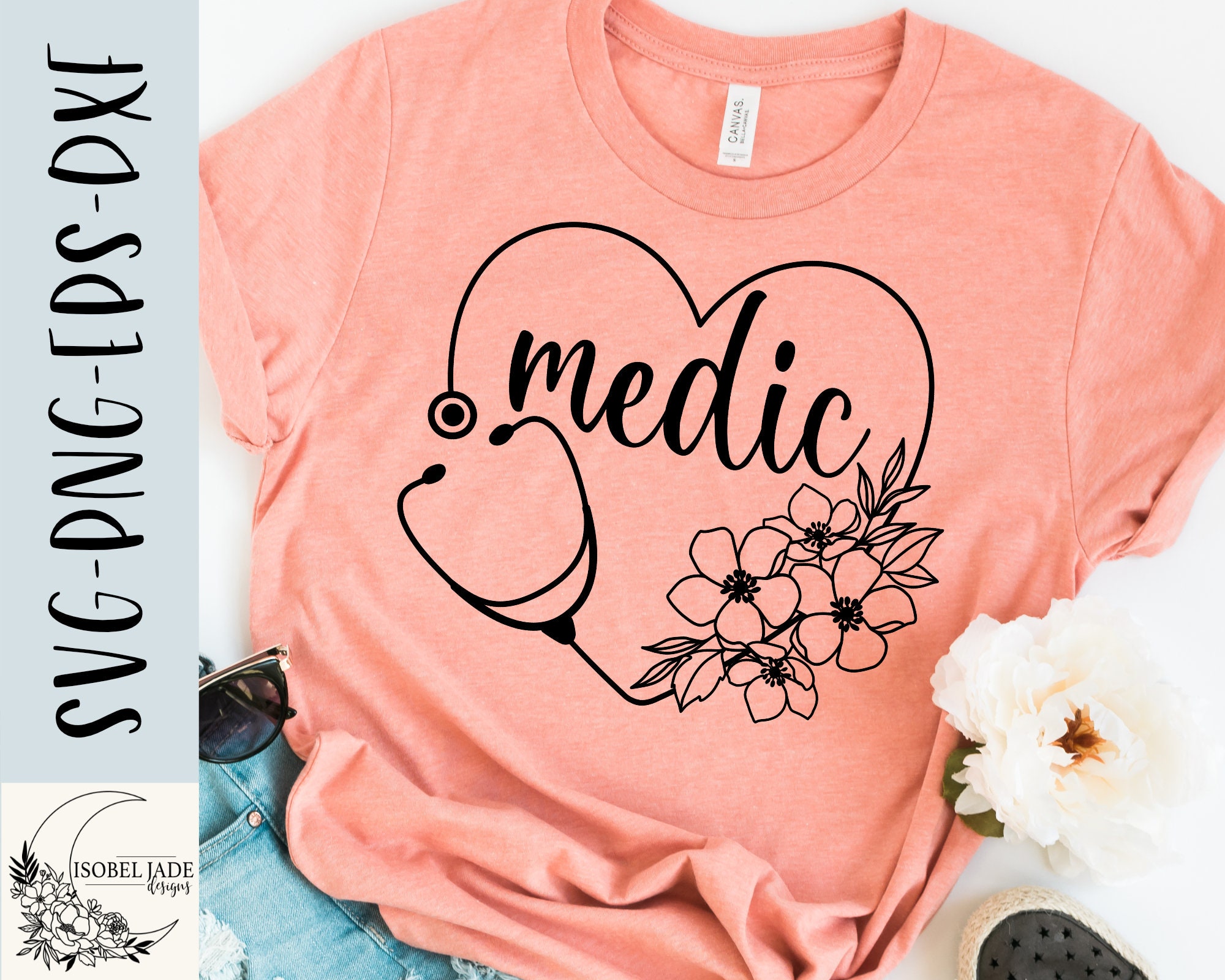 Medic Svg Medic Stethoscope Svg Medic Shirt Paramedic Heart - Etsy