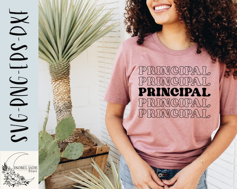 Principal Svg, Principal Shirt Svg, Modern Svg, School Svg, Shirt, SVG ...