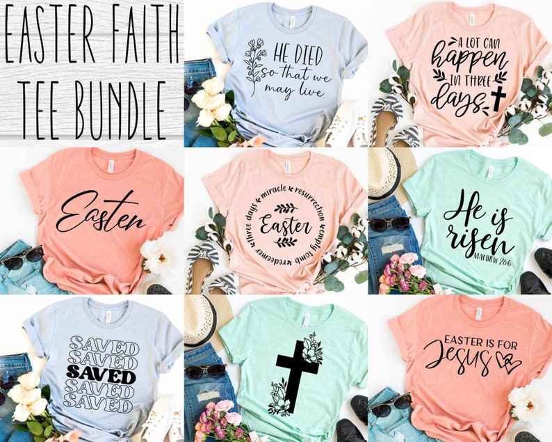 Easter Bundle SVG Bundle Easter Shirt SVG for Cricut - Etsy