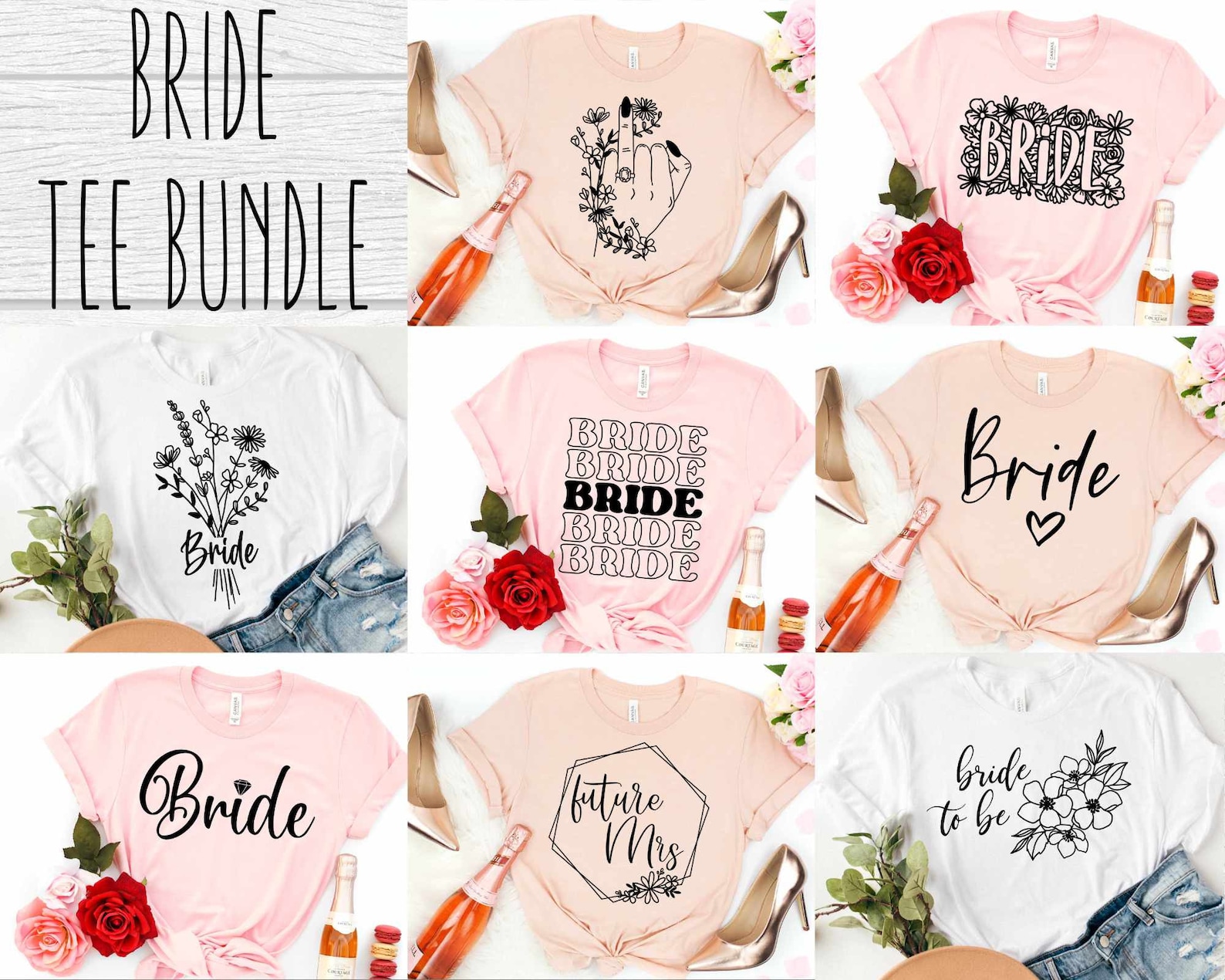 Bride SVG Bundle Design Bride Bundle SVG File for Cricut - Etsy