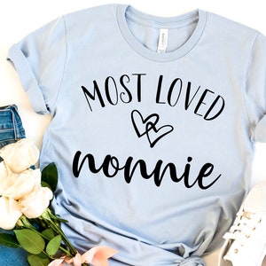 Nonnie Grandma SVG Bundle 8 Designs, Floral Love & Family Shirt ...