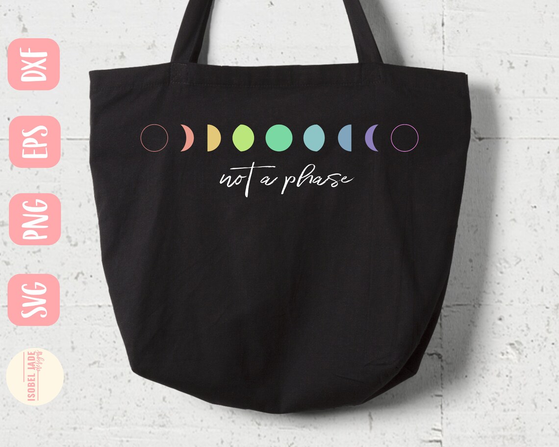 Not a Phase Svg Moon Phase Svg Pride Svg Astrology Svg | Etsy