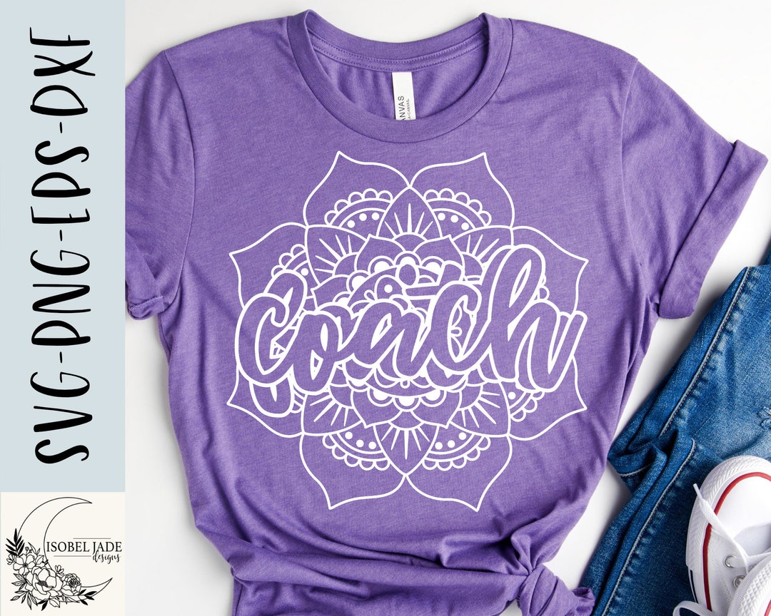 Coach Svg, Mandala Boho Svg, Cheer, Sport Coach Svg, School Svg, SVG ...