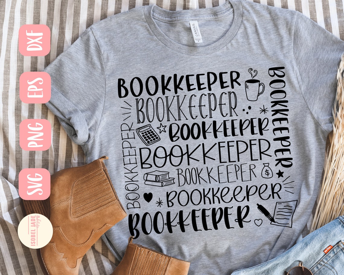 Bookkeeper SVG Design Bookkeeping SVG File for Cricut - Etsy