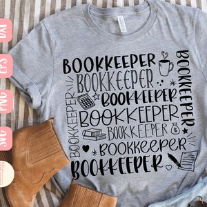 Bookkeeper SVG Design Bookkeeping SVG File for Cricut Subway Art SVG ...