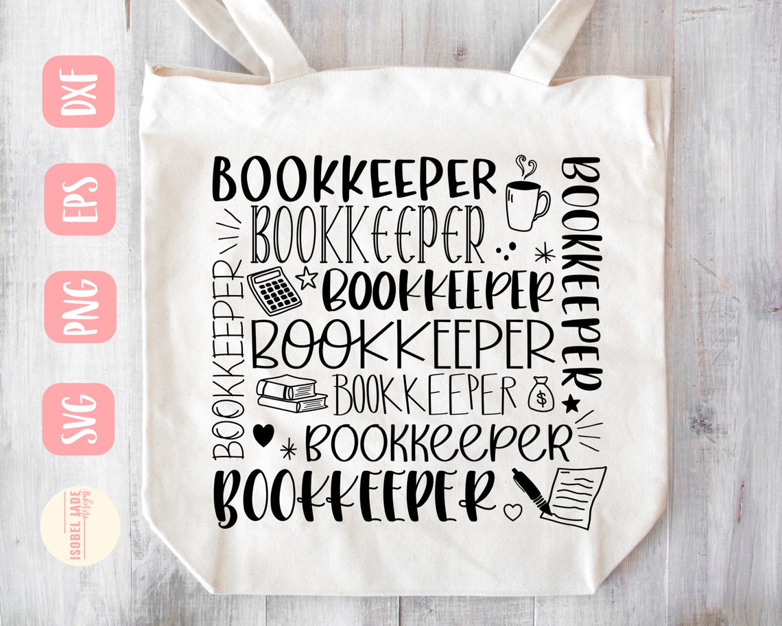 Bookkeeper SVG Design Bookkeeping SVG File for Cricut - Etsy