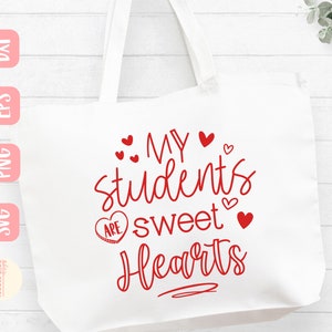 Teacher SVG Design Valentines Day Teacher SVG File for Cricut My ...