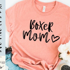 Boxer Mom SVG Design - Boxer SVG File for Cricut - Dog Mom SVG - Boxer ...