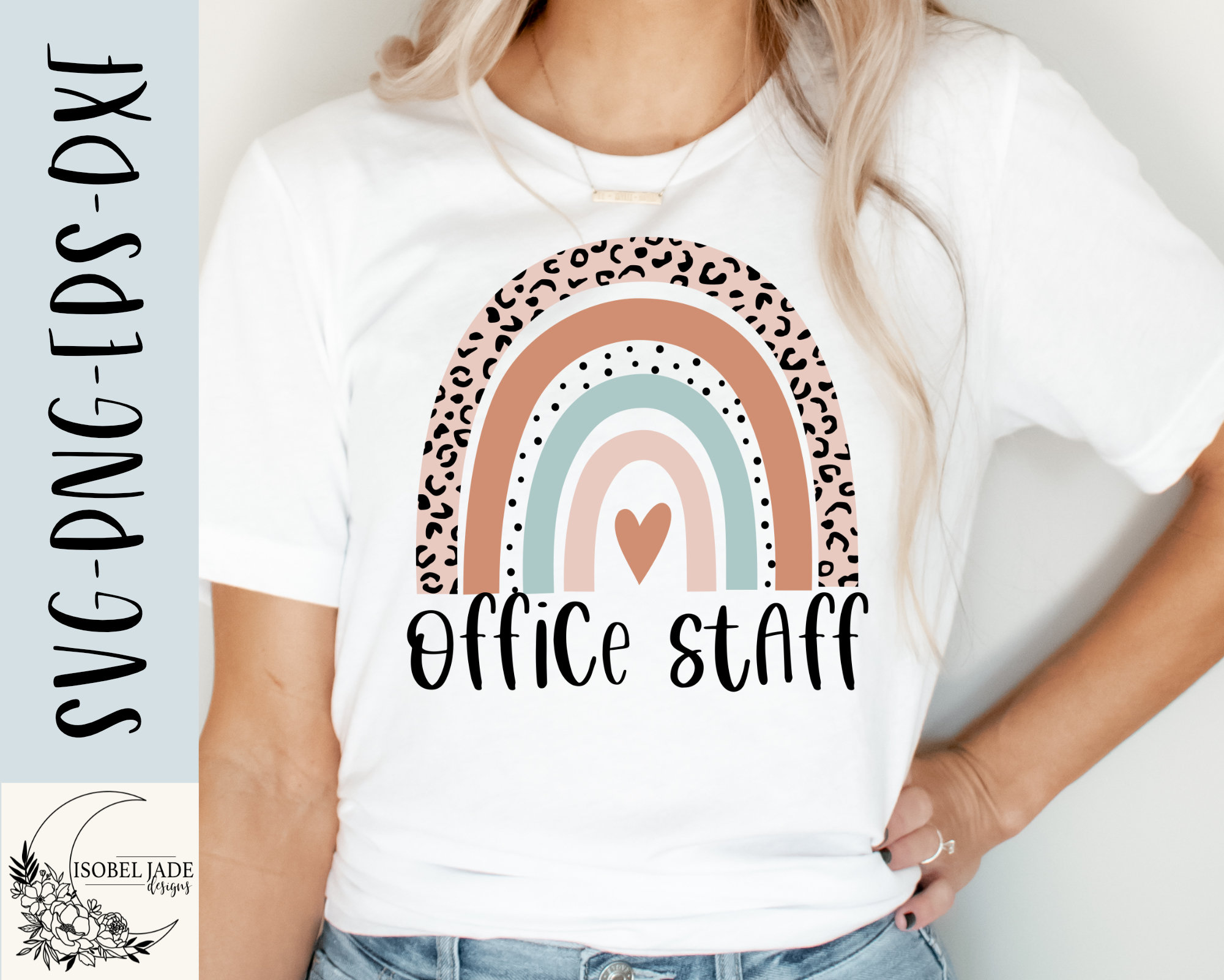 Office Staff Rainbow SVG: School Admin Shirt Design (digital Download ...