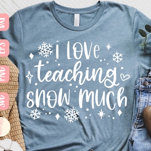 Teacher SVG Design Christmas Teacher SVG File for Cricut I Love ...