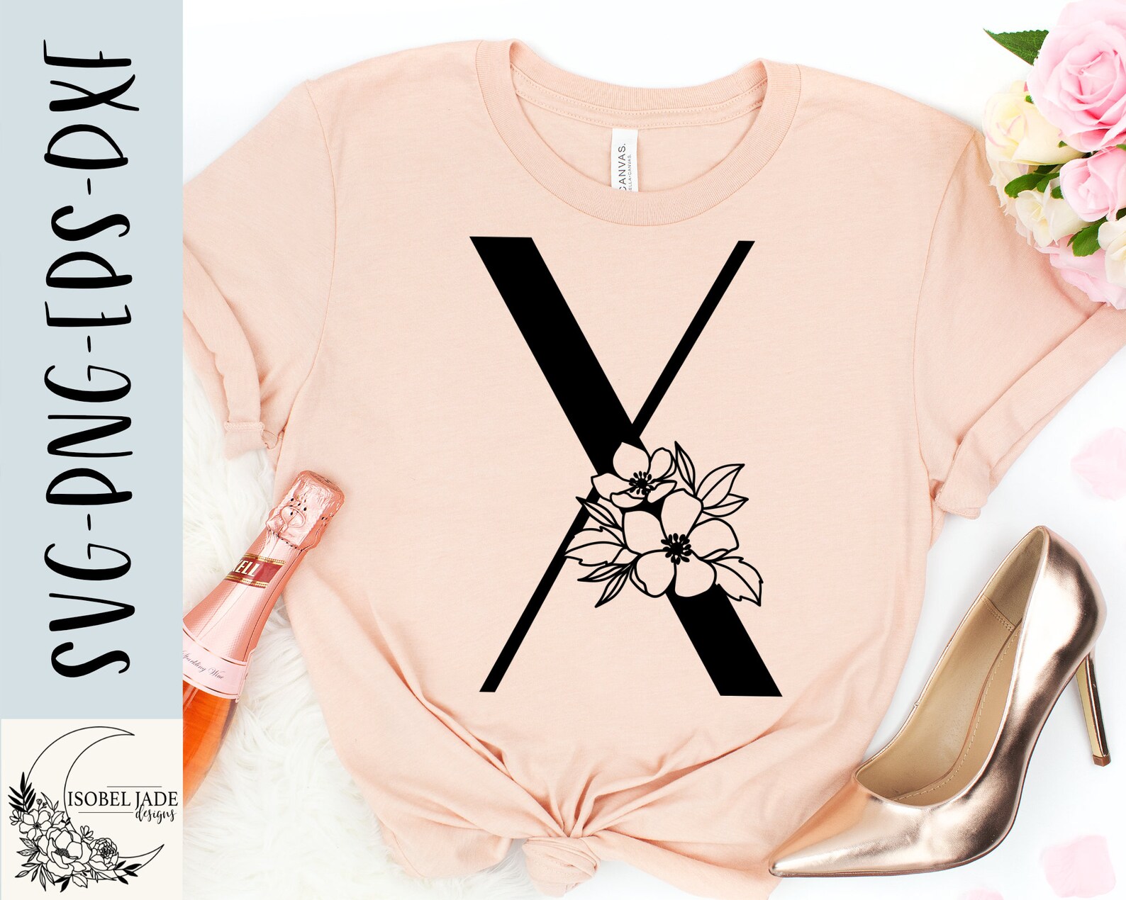 Letter X Svg Monogram Svg Name Svg Floral Letter Svg - Etsy