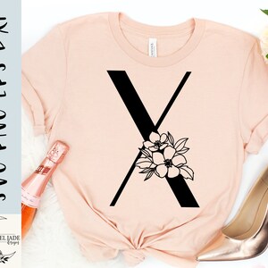Letter X Svg Monogram Svg Name Svg Floral Letter Svg - Etsy