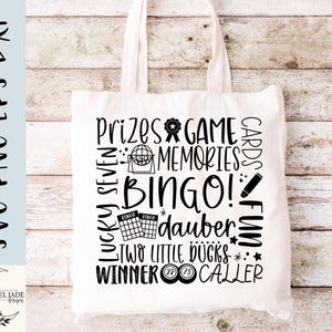 Bingo Subway Word Collage SVG File, Funny Bingo Caller Cricut ...
